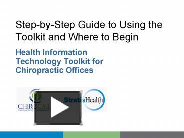PPT – Step-by-Step Guide to Using the Toolkit and Where to Begin ...