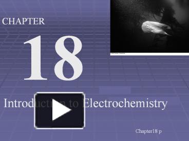 PPT – Introduction to Electrochemistry PowerPoint presentation | free ...