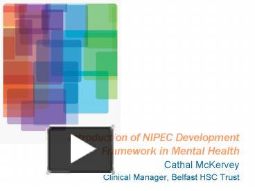 Introduction of NIPEC Development Framework in Mental Health ...