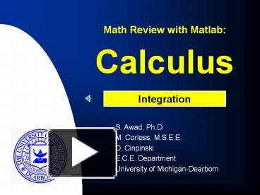 PPT – Calculus PowerPoint presentation | free to download - id: 50d5fd ...