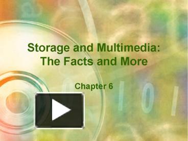 Storage and Multimedia: The Facts and More presentation | free to download