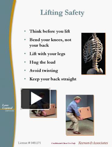 PPT – Lifting Safety PowerPoint presentation | free to download - id ...