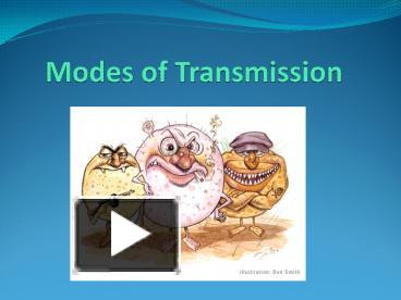 Modes of Transmission presentation | free to view