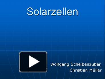 Solarzellen presentation | free to download