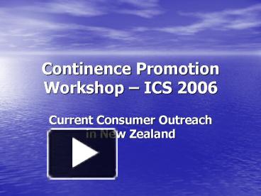 PPT – Continence Promotion Workshop PowerPoint presentation | free to ...