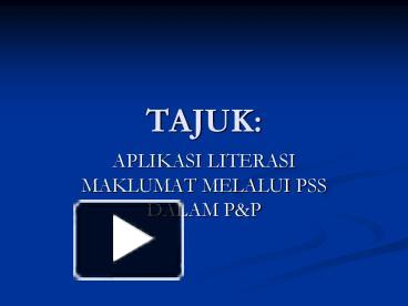 TAJUK: presentation | free to view