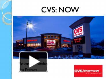 CVS: NOW presentation | free to view