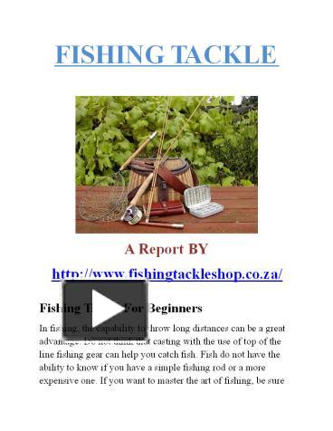 Fishing Tackle Shop presentation | free to download