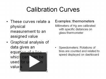 Calibration Curves presentation | free to download