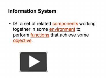 PPT – Information System PowerPoint presentation | free to view - id ...