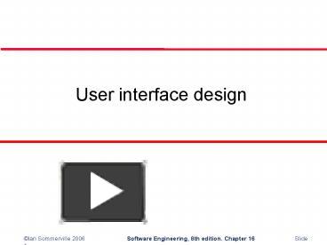 PPT – User interface design PowerPoint presentation | free to view - id ...