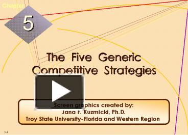 The Five Generic Competitive Strategies presentation | free to download