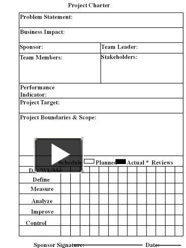 PPT – Project Charter Worksheet PowerPoint presentation | free to ...