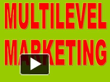 PPT – MULTILEVEL PowerPoint presentation | free to download - id ...