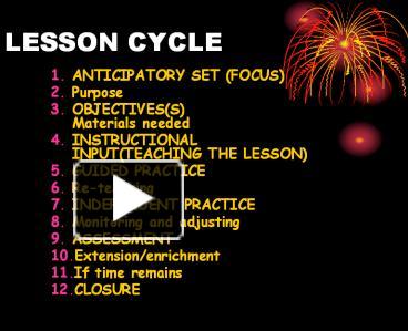 LESSON CYCLE presentation | free to download