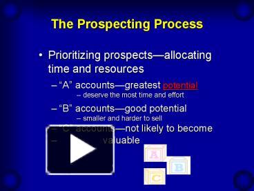 The Prospecting Process presentation | free to view