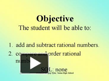 add and subtract rational numbers. presentation | free to download