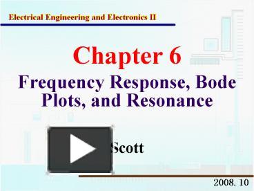 PPT – Frequency Response, Bode Plots, and Resonance PowerPoint ...