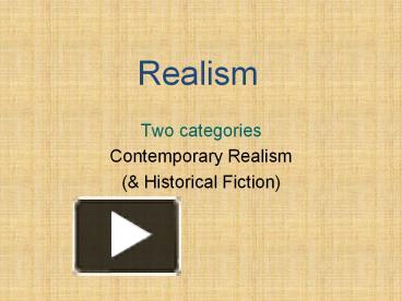 Realism presentation | free to download
