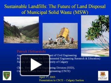 Sustainable Landfills: The Future of Land Disposal presentation | free ...