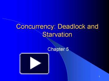 PPT – Concurrency: Deadlock and Starvation PowerPoint presentation ...