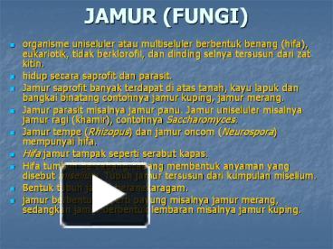 JAMUR (FUNGI) presentation | free to download