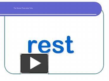 PPT – rest PowerPoint presentation | free to view - id: 521e75-ZTYxM