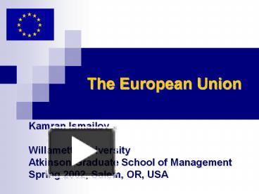 PPT – The European Union PowerPoint presentation | free to download ...