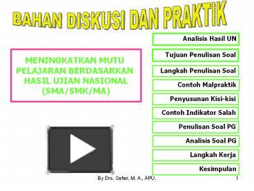 PPT – Tujuan Penulisan Soal PowerPoint presentation | free to download ...
