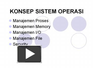 PPT – Manajemen Proses PowerPoint presentation | free to download - id ...