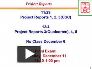 PPT – Project Reports PowerPoint presentation | free to download - id ...