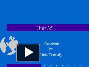 PPT – Plumbing PowerPoint presentation | free to download - id: 526757 ...