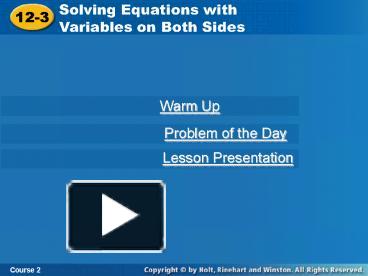 PPT – Warm Up PowerPoint presentation | free to download - id: 526a23-OWQzN