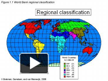 PPT – Figure 1.1 World Bank regional classification PowerPoint ...