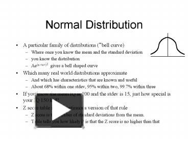 PPT – Normal Distribution PowerPoint presentation | free to download ...