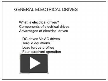 DC Motor Drives presentation | free to view