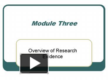 PPT – Module Three PowerPoint presentation | free to download - id ...