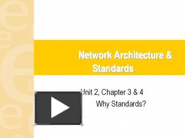 Network Architecture presentation | free to download