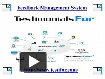 Feedback Management System presentation | free to download