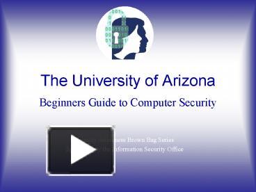 PPT – The University of Arizona PowerPoint presentation | free to view ...