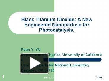 Black Titanium Dioxide: A New Engineered Nanoparticle for ...