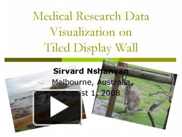 PPT – Medical Research Data Visualization on Tiled Display Wall ...