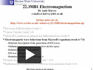 PPT – ?Revision of Electrostatics (week 1) PowerPoint presentation ...