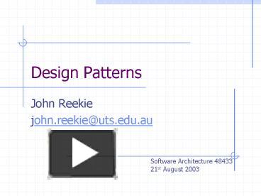 PPT – Design Patterns PowerPoint presentation | free to view - id ...
