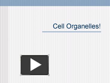 Cell Organelles! presentation | free to download