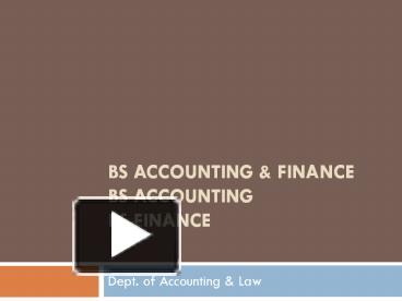 BS Accounting presentation | free to download