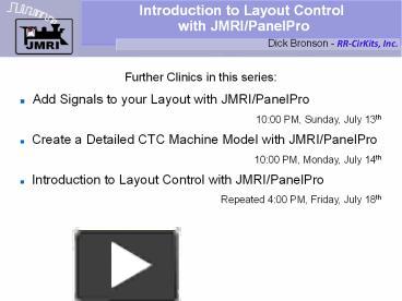 PPT – Introduction to Layout Control with JMRI/PanelPro PowerPoint ...