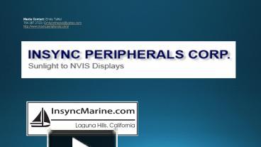 PPT – Marine Displays - Insync Peripherals PowerPoint presentation ...