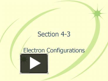 PPT – Electron Configurations PowerPoint presentation | free to ...