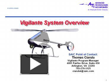 PPT – Vigilante System Overview PowerPoint presentation | free to view ...